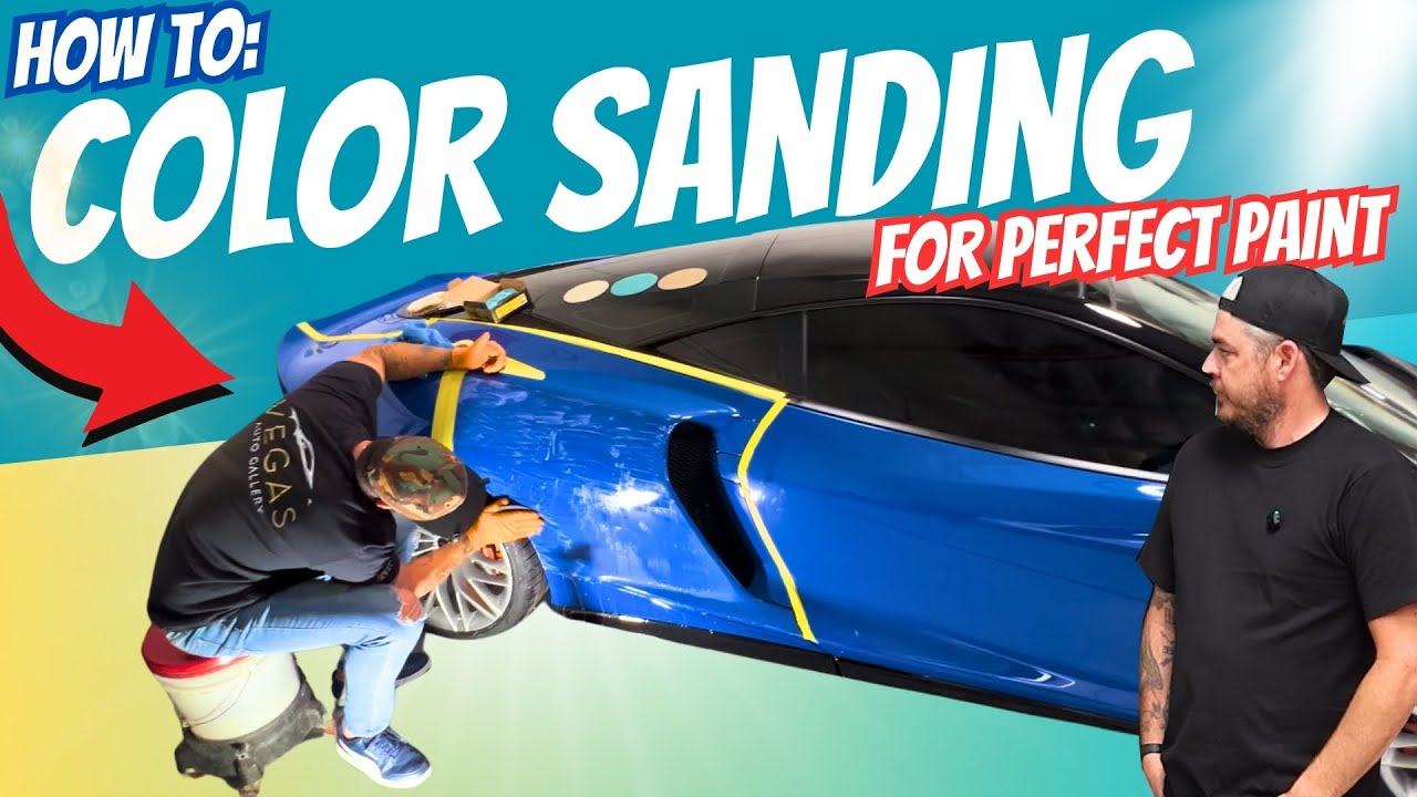 How to: COLOR SANDING FOR PERFECT PAINT | Wet Sand to remove scratches ...