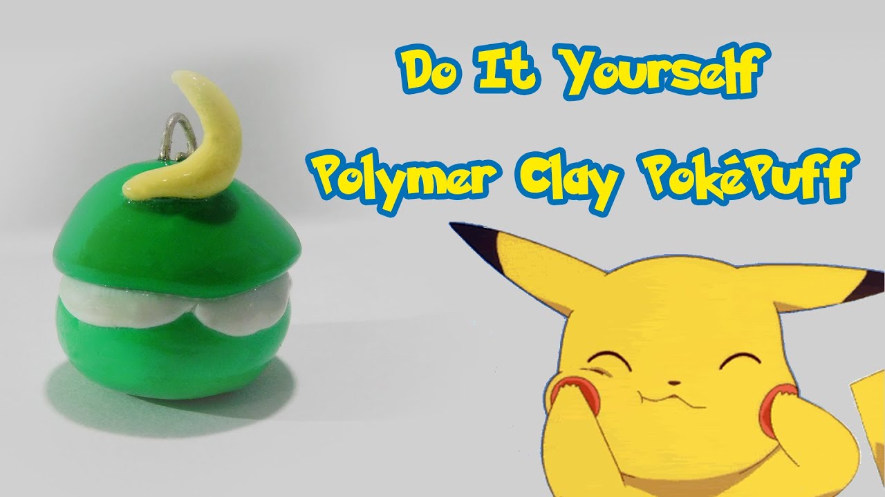DIY: Polymer Clay - PokéPuff from Pokémon - YouTube