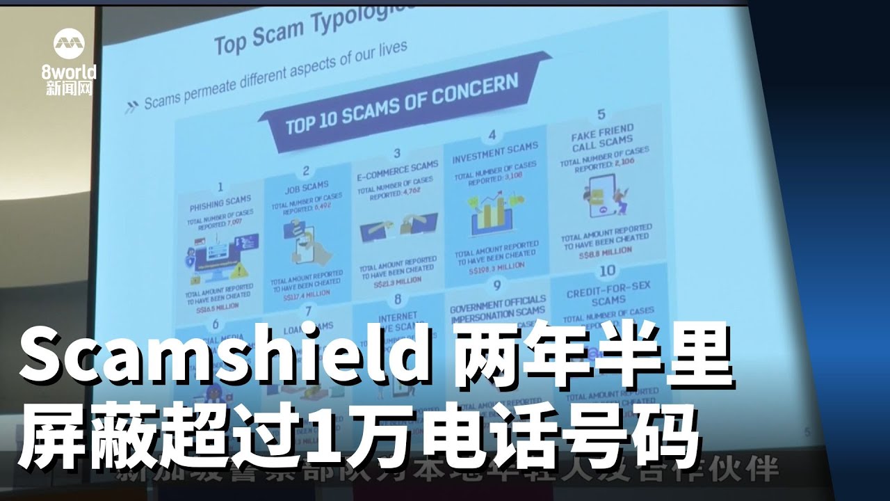 手机防诈应用程序Scamshield 两年半里屏蔽超过1万电话号码 - YouTube
