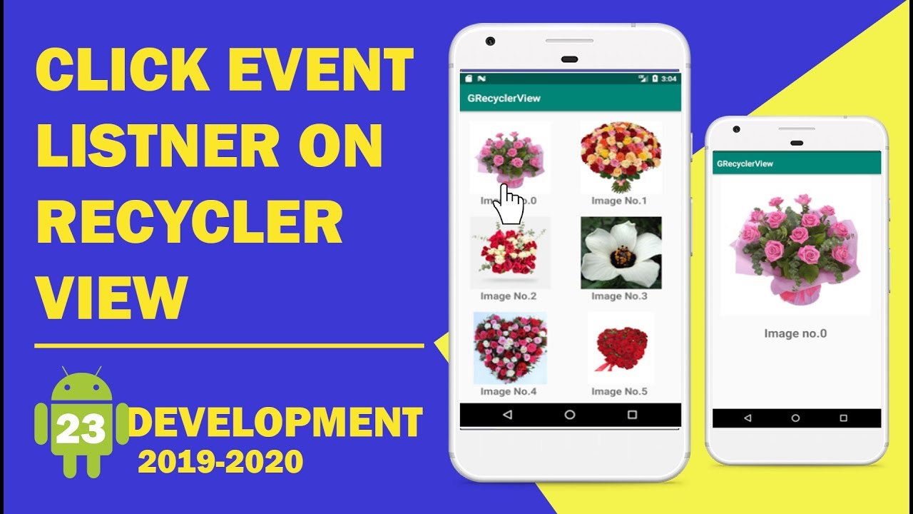 Android Tutorial 23 Click Event Listner On Recyclerview 2789