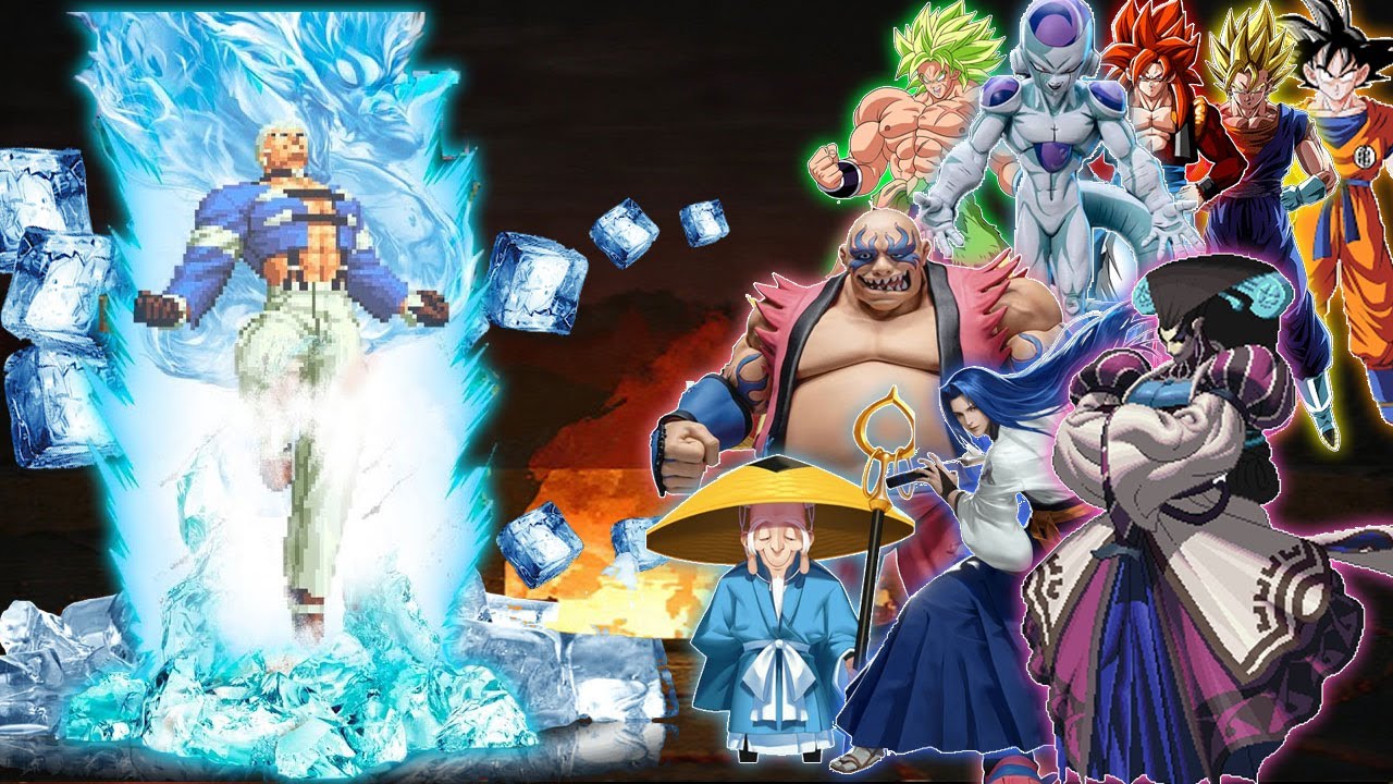 [Mugen KOF] Frozen Yashiro Vs EarthQuake, Son Goku Team - YouTube