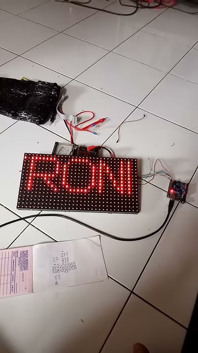 Scrolling led matrix p10 dengan arduino - YouTube