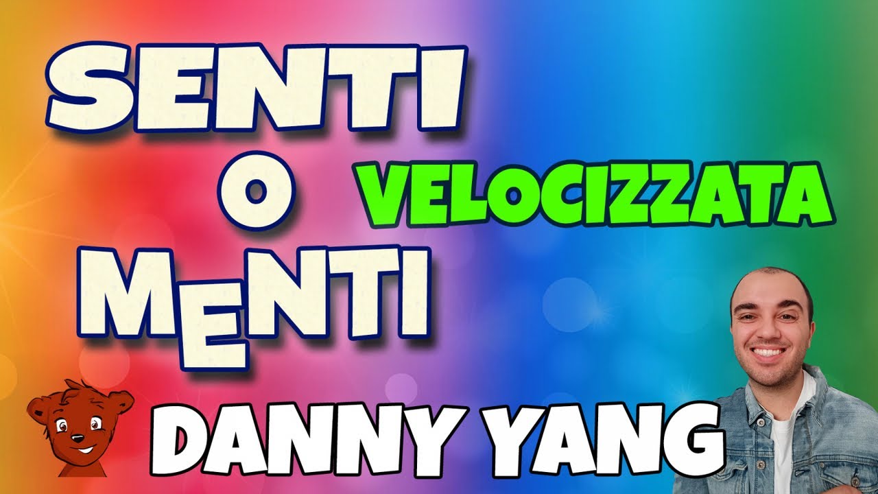 Danny Yang - SENTI o MENTI - VELOCIZZATA - YouTube