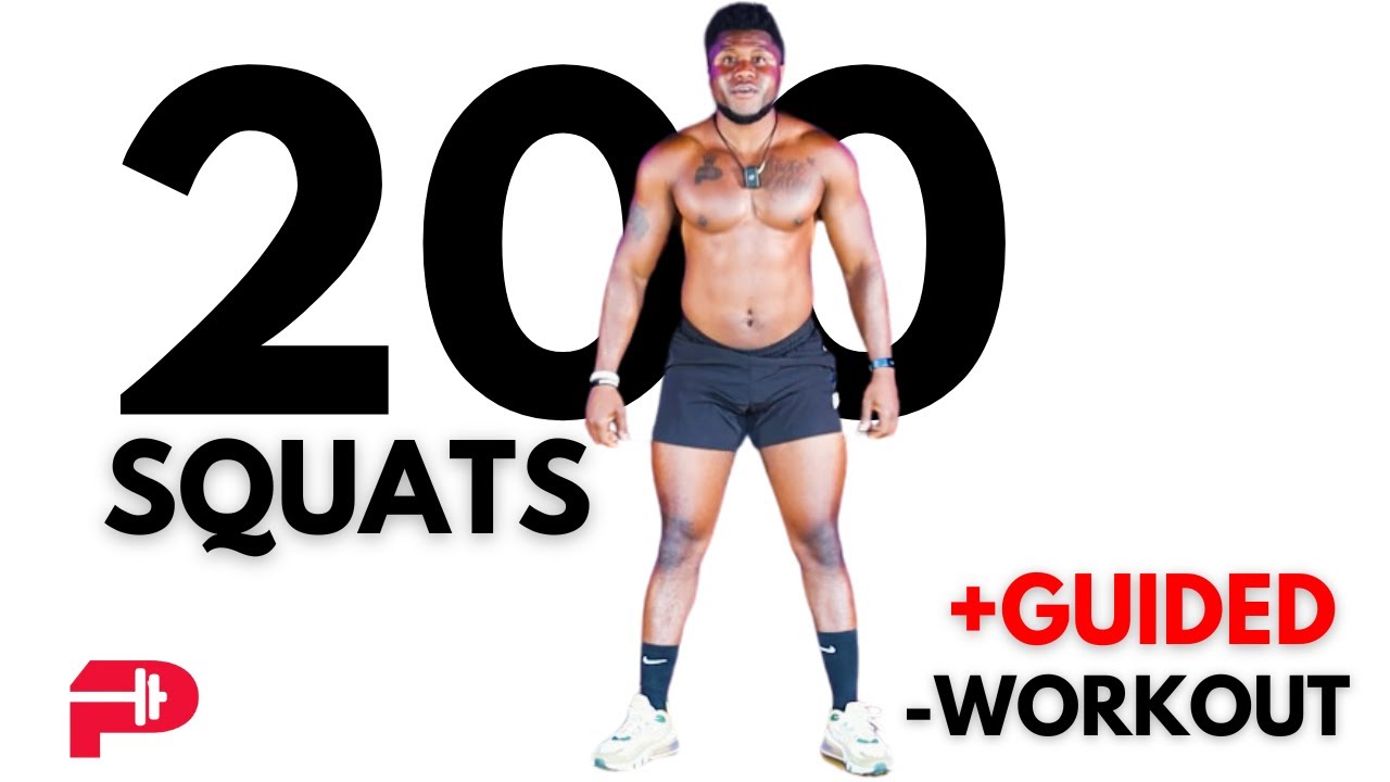 200 Squats CHALLENGE Workout | GUIDED - YouTube
