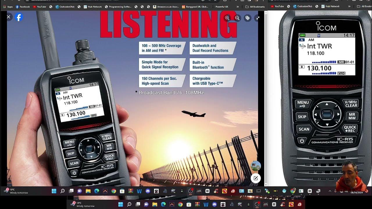 ICOM IC-R15 WIDEBAND RECEIVER NOW IN STOCK - YouTube