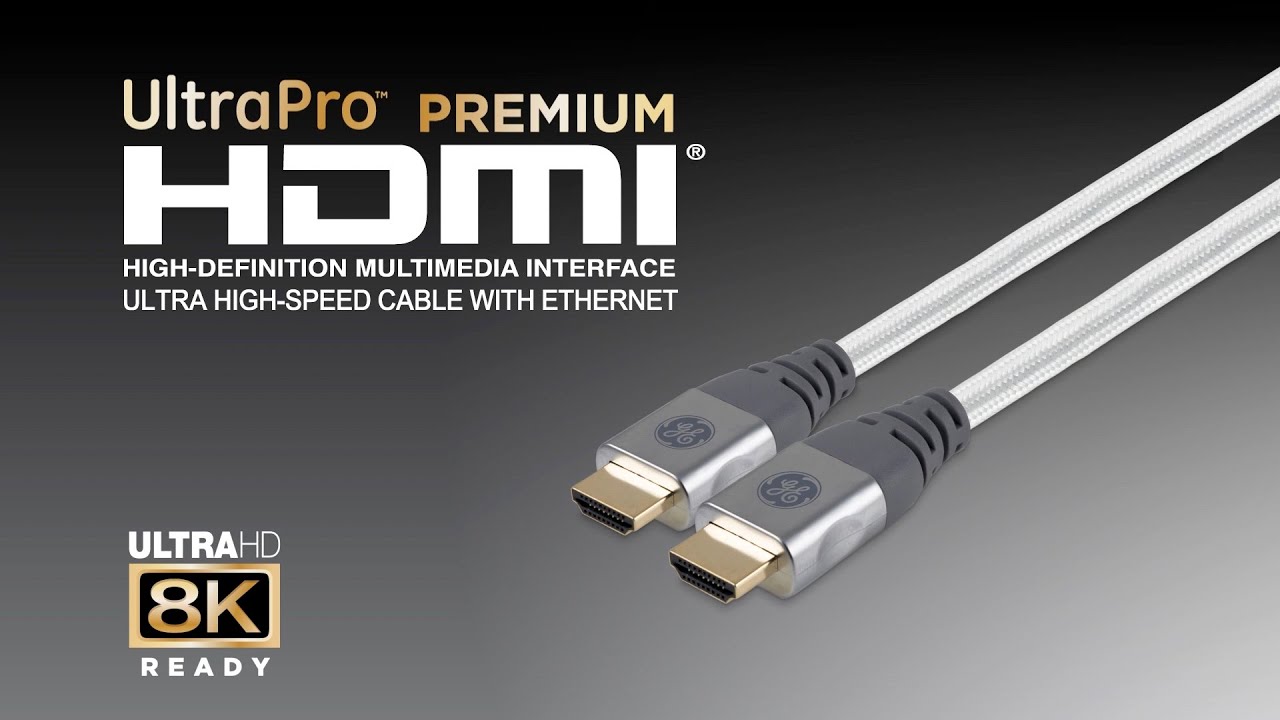 55328, 66832, 50426: GE UltraPro Premium 8K 2 1 HDMI Cable with ...