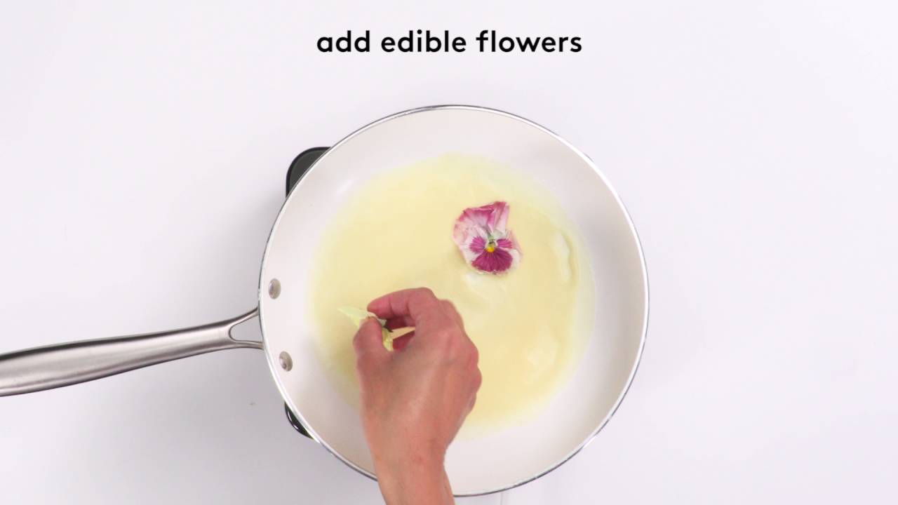 How to Make Edible Flower Crepes | Real Simple - YouTube