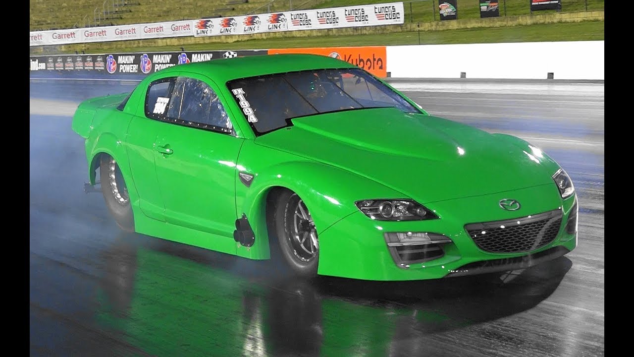 THE DENTIST PAC PERFORMANCE TRIPLE TURBO 20B RX8 1ST FULL PASS 6.62 ...