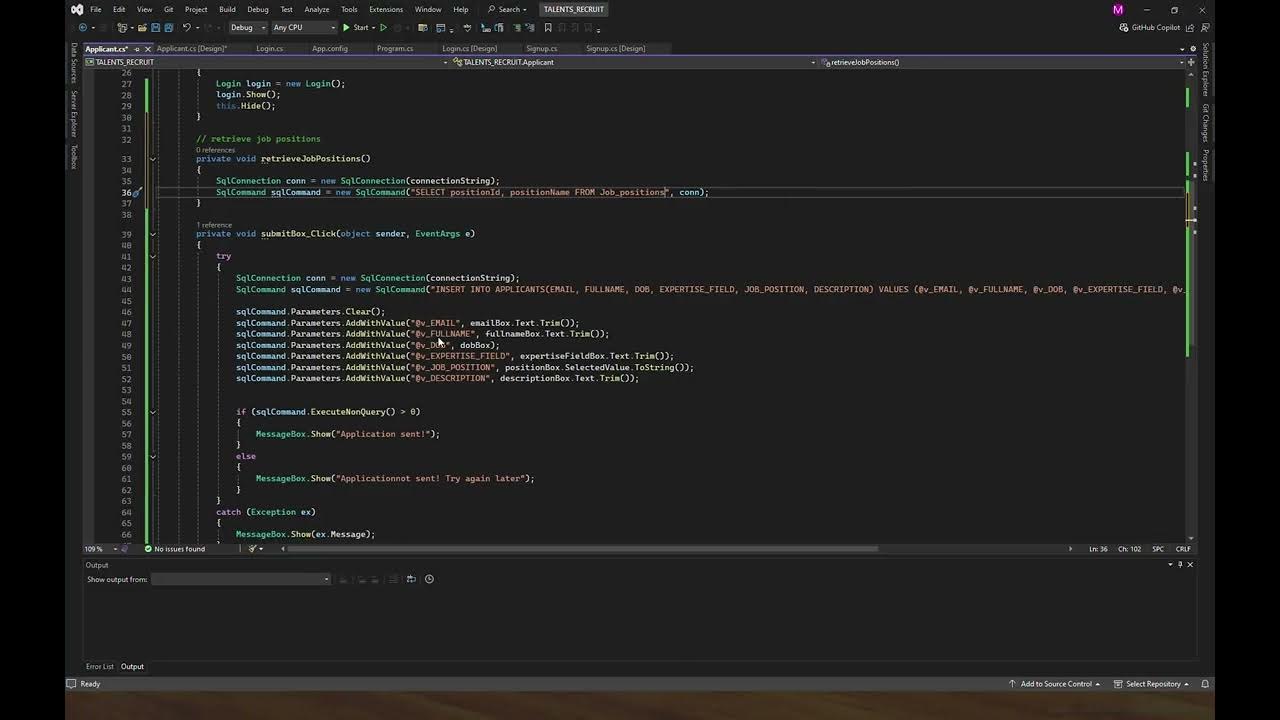 Windows Forms App (.NET Framework) - Applicants - P5 - YouTube