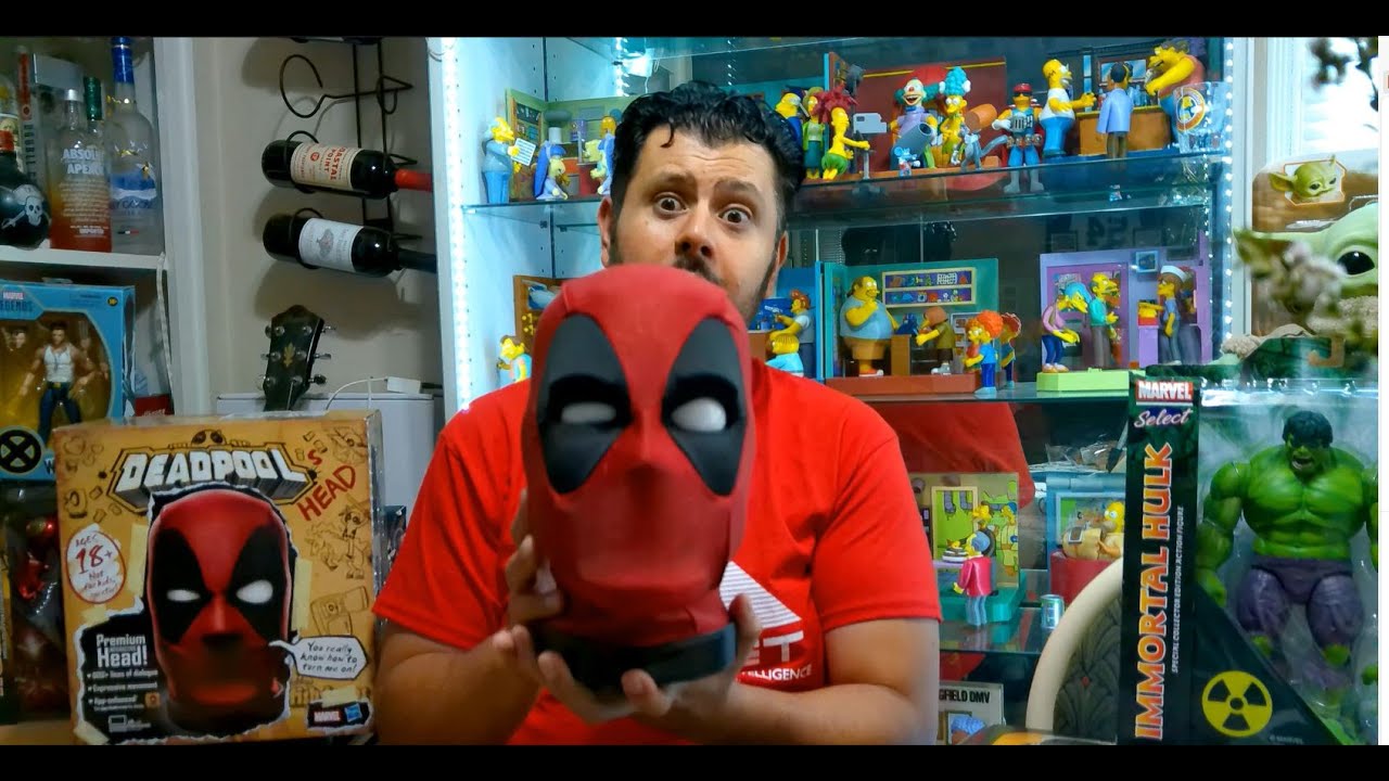 Marvel Legends Series Deadpool's Head Premium Interactive Head - YouTube