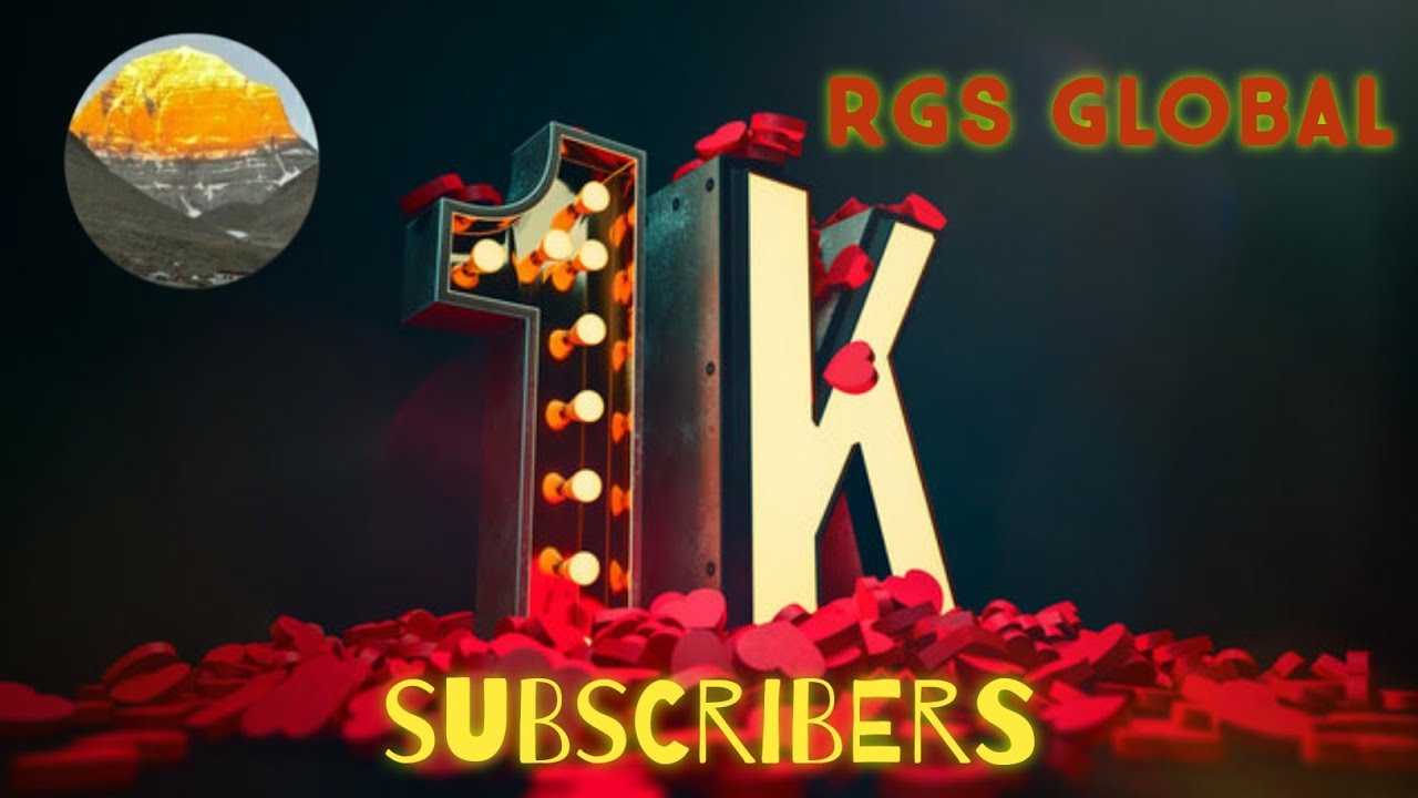 1000 subscribers | 1K Subscribers | Thank you | RGS Global | RGS ...