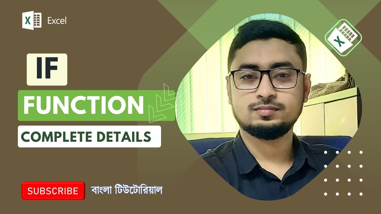 If Function In Excel Excel If Function Details Bangla Tutorial