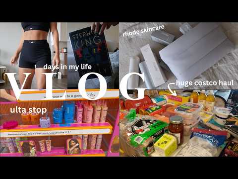 VLOG: rhode skincare. Costco haul. smoothies, alo, ulta. #vlog #minivlog  | Holly Lynora