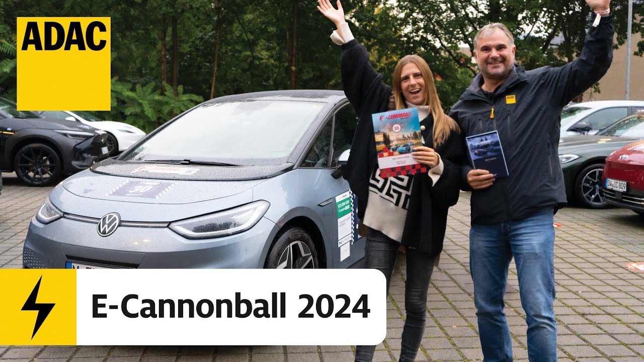 E-Cannonball 2024: Fährt das ADAC-Team aufs Podest? | Unter Strom ...