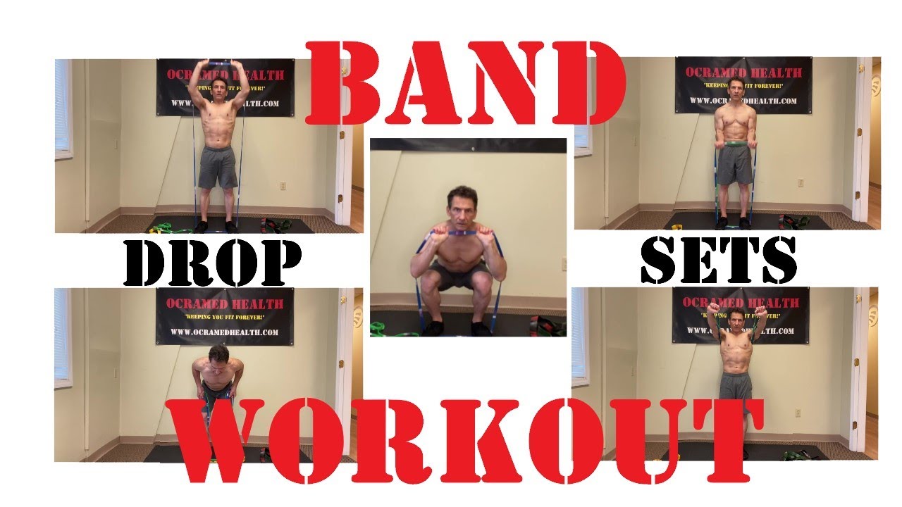 Resistance Band Workout With Drop Sets - YouTube