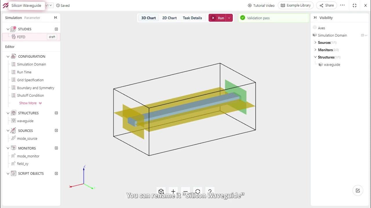 Tidy3D Tutorial 1: Setting Up FDTD Simulations Using a Silicon Waveguide Example - YouTube