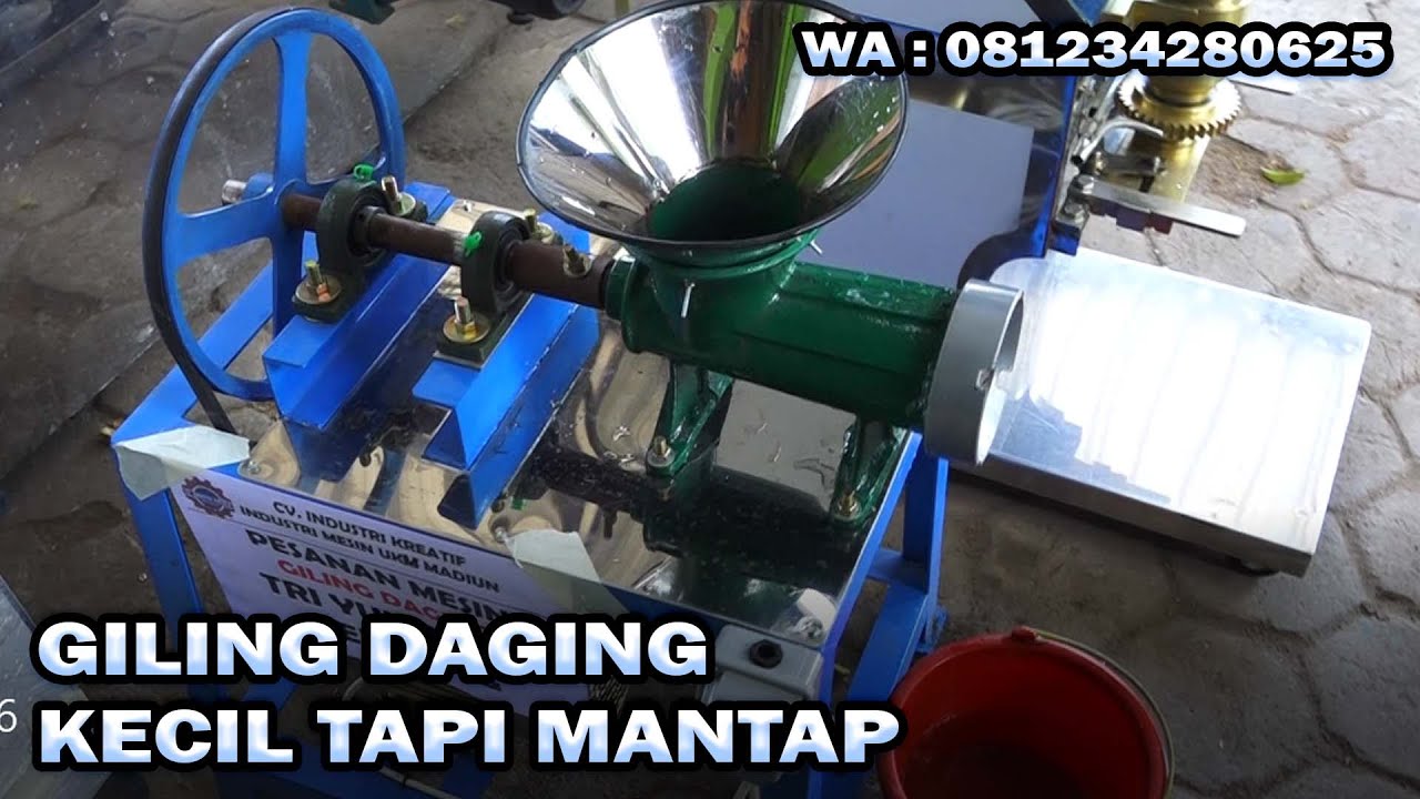 Cara giling daging pakai mesin giling daging | Ujicoba sebelum dikirim ...