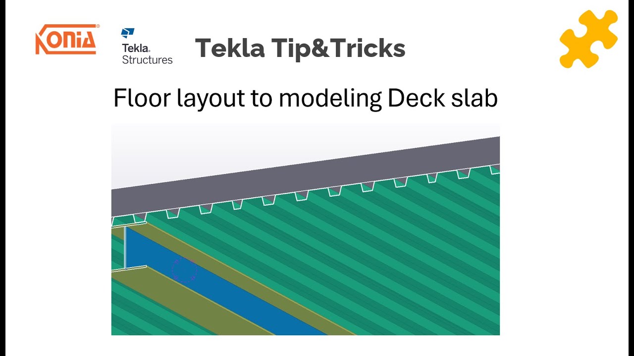 Tekla TIP #108 Sử dụng component Floor Layout mô hình chi tiết hệ sàn ...