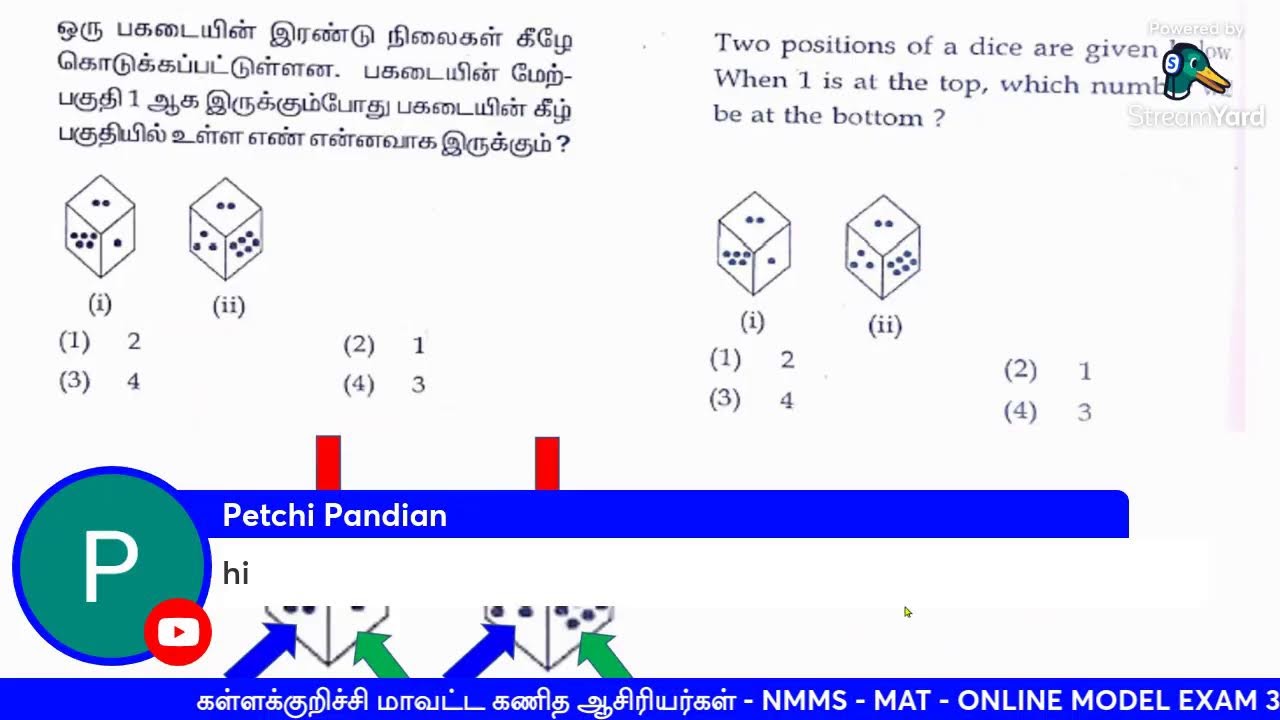 NMMS - MAT - ONLINE MODEL EXAM 3 - EXPLANATION (31 to 60 Questions ...