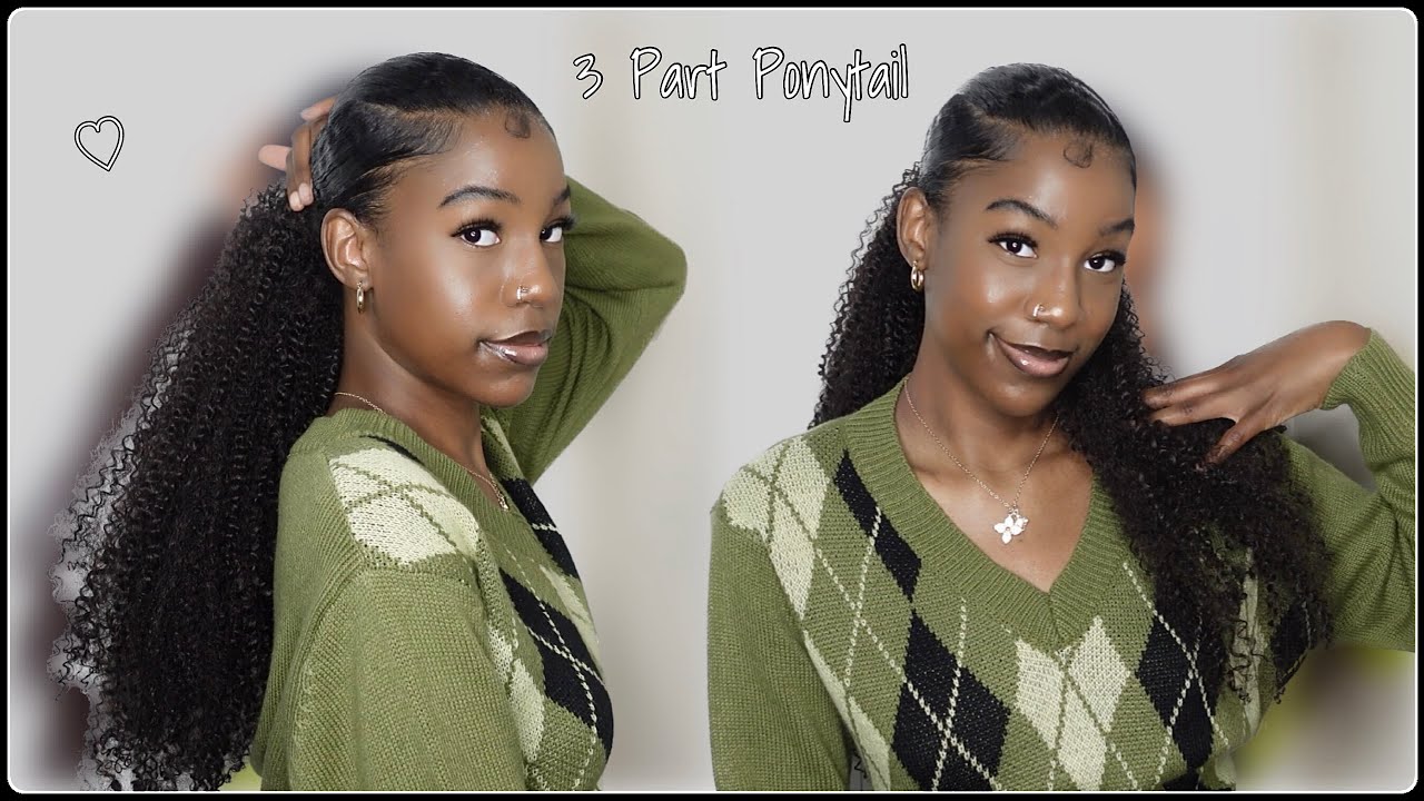 3-PART SLEEK PONYTAIL TUTORIAL! | 3D Ponytail - YouTube