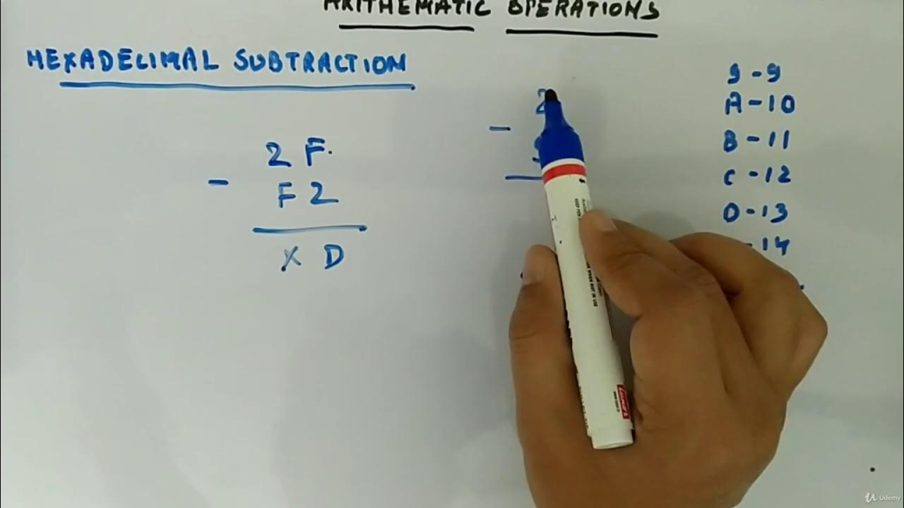 Hexadecimal Subtraction - Digital Circuits and Logic Design - YouTube