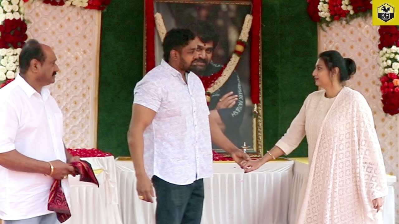 Dhruva Sarja Prerana Together At Chiru Death Anniversary | Chiru ...