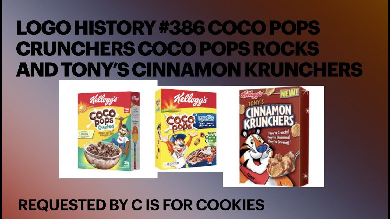 Logo History #386 Coco Pops Crunchers Coco Pops Rocks and Tony’s ...