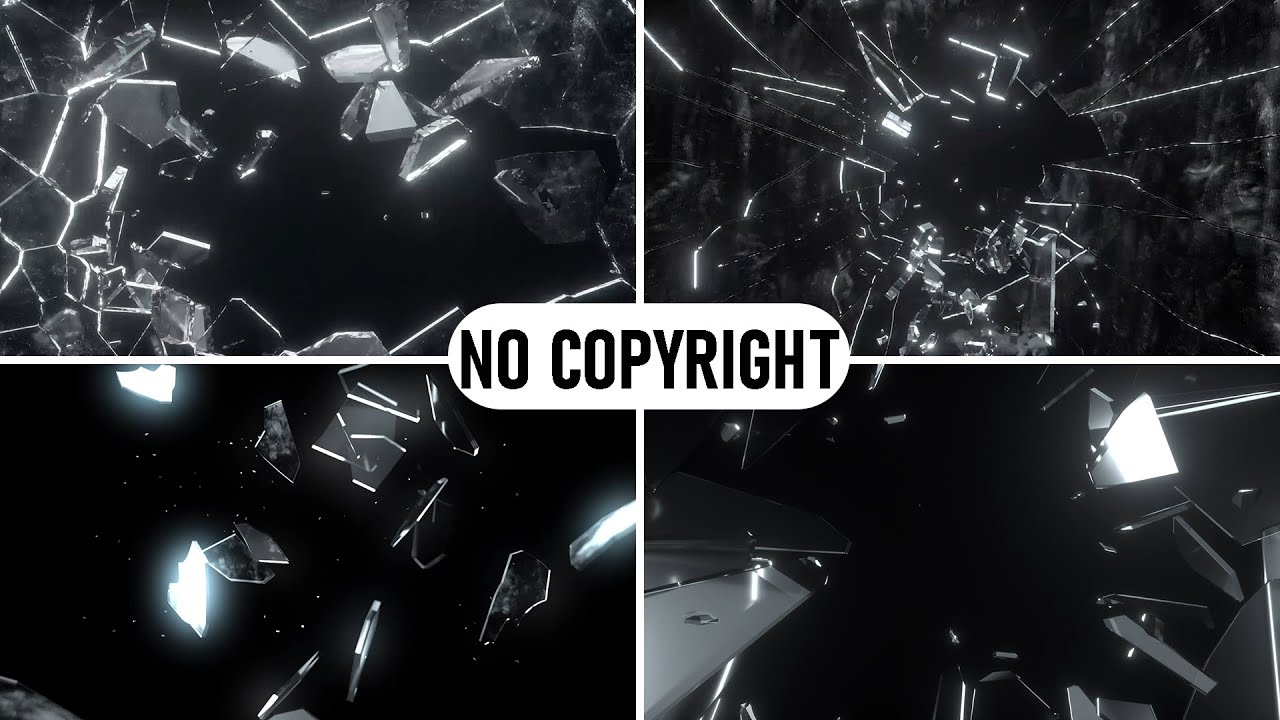 Glass Breaking Black Screen || Glass Broken Black Screen with Sound ...