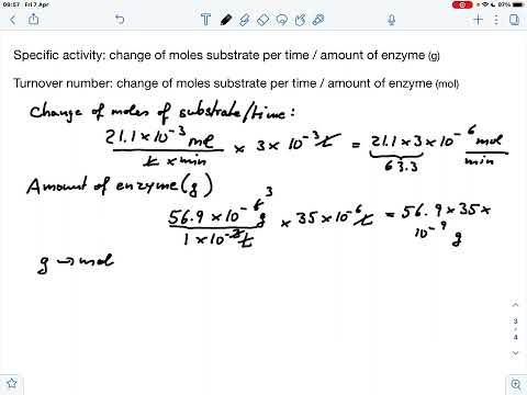 Finding the turnover number of an enzyme - YouTube