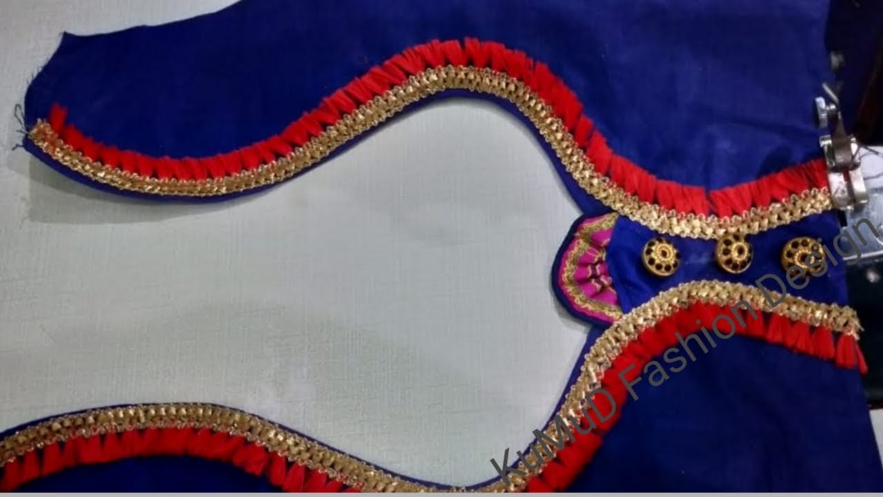 How to make easy beautiful blouse design - YouTube