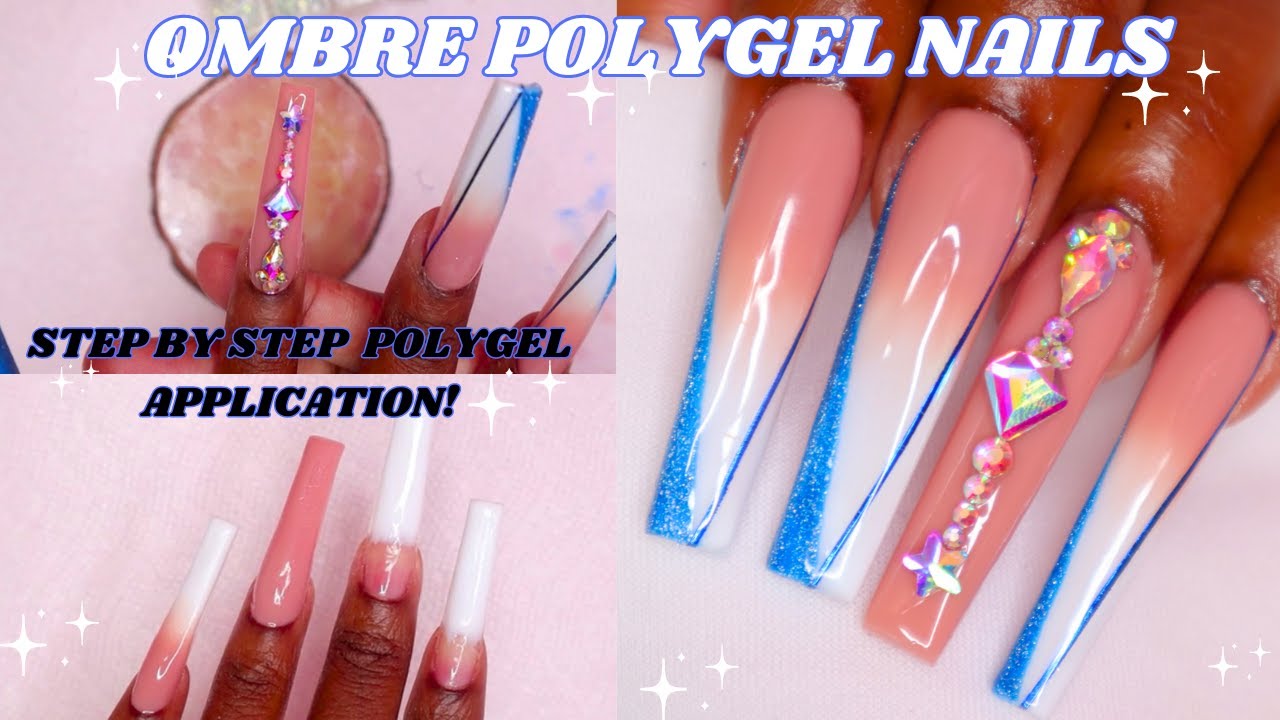 HOW TO OMBRE POLYGEL NAILS | V FRENCH NAILS USING MAKARTT PRODUCTS | Step by Step Nail Tutorial ...