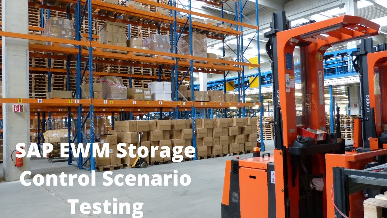 SAP EWM Storage Control Scenario Testing - YouTube