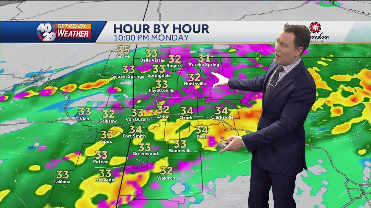 Update on the possible overnight ice - YouTube