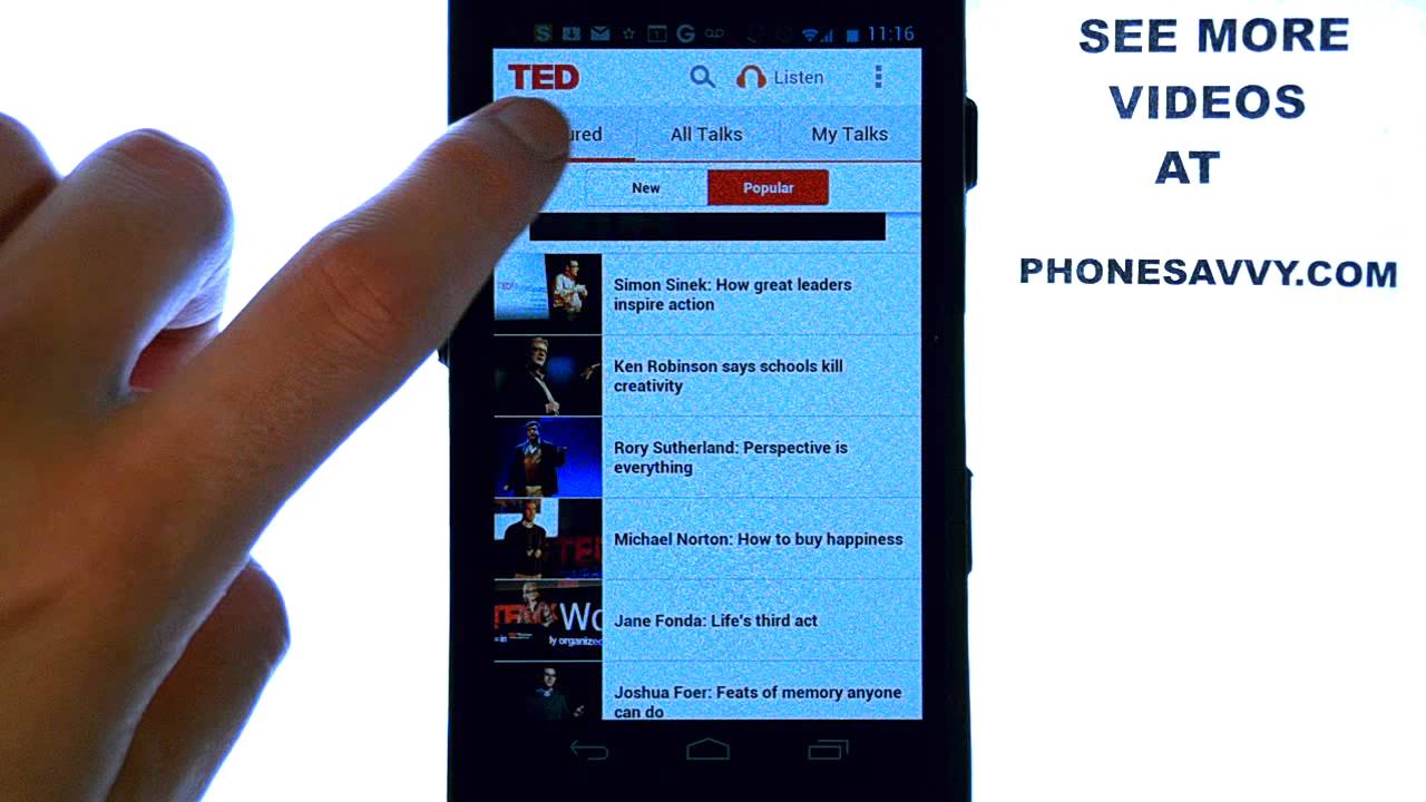 TED - App Review - Motivational And Educational Speeches - YouTube