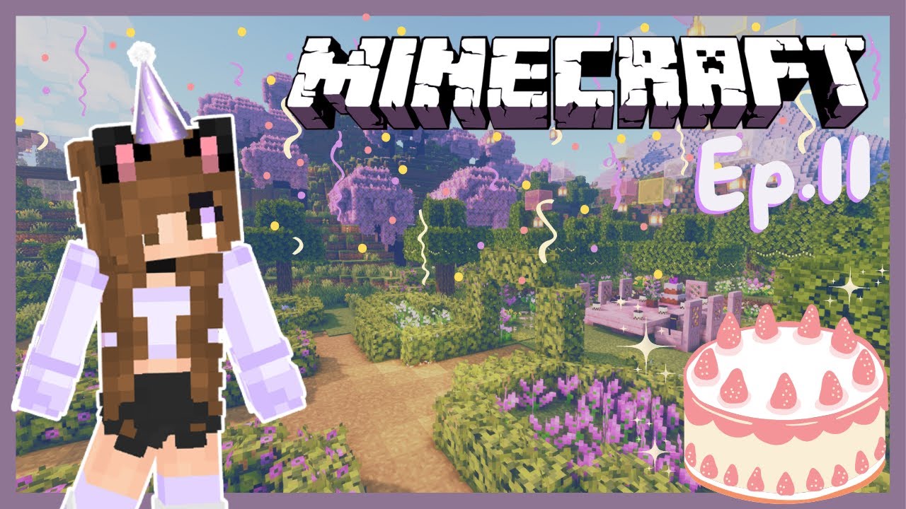 My Birthday Party | Minecraft Let's Play | Ep 11 - YouTube