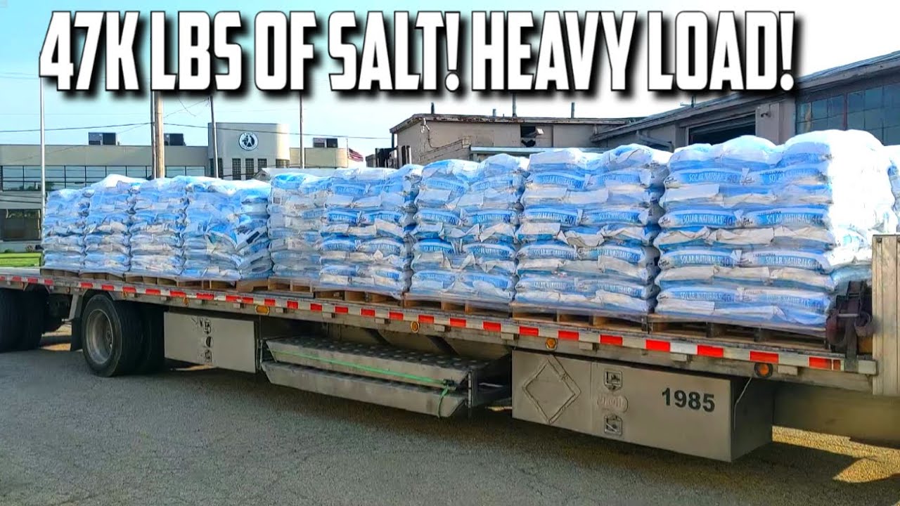 These Salt Pallets are heavier than you think! This whole load weight ...