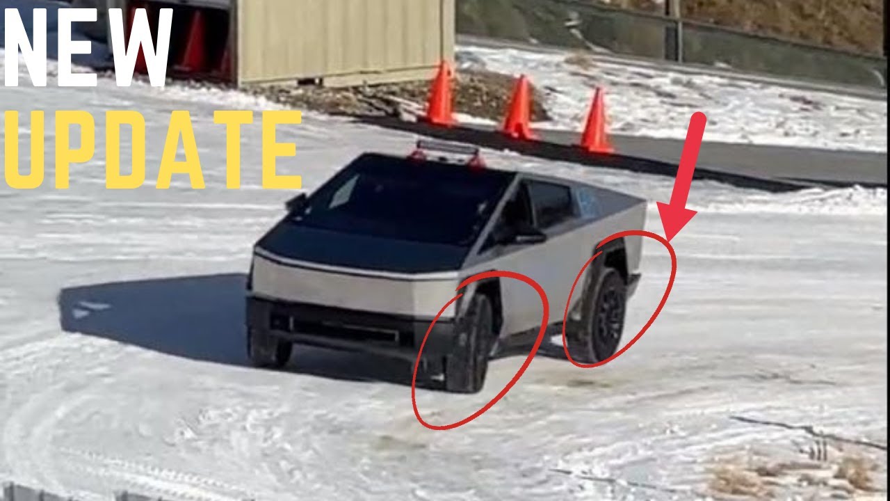 Watch Tesla testing Cybertruck’s 4-wheel steering as if it’s sliding on ...