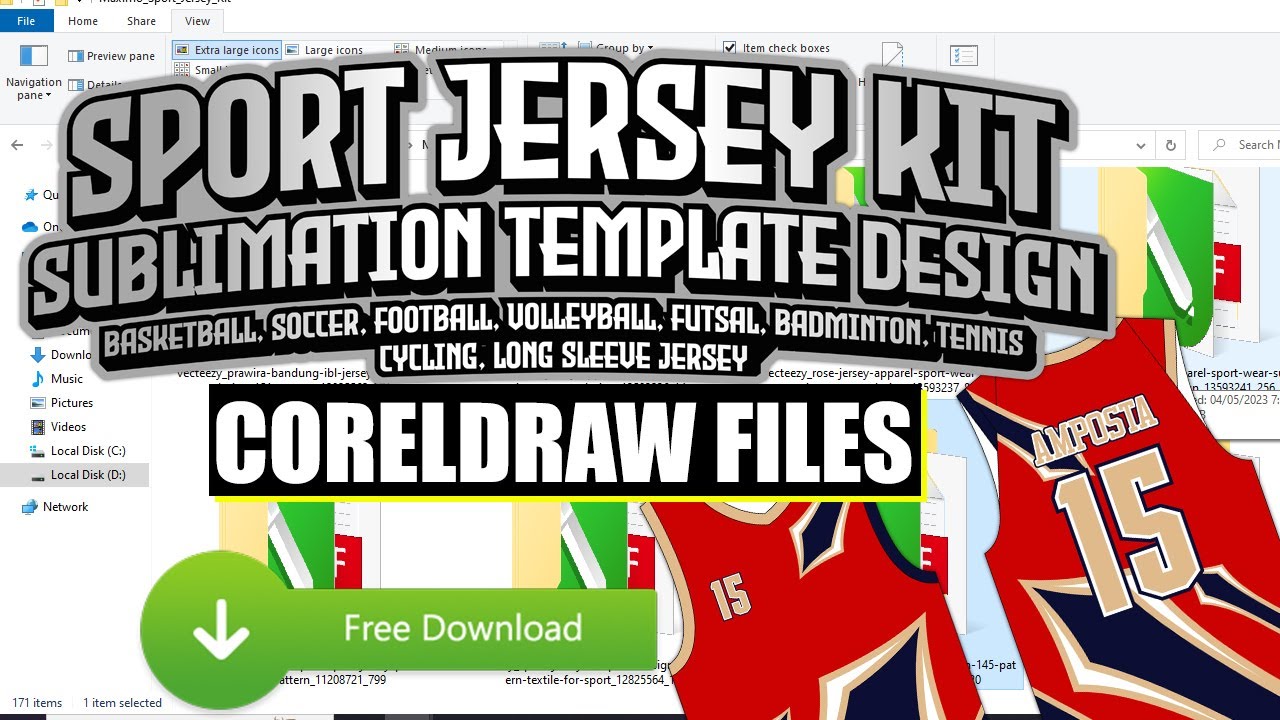 JERSEY PATTERNS FREE DOWNLOAD | GOOD FOR SUBLIMATION PT1 - YouTube