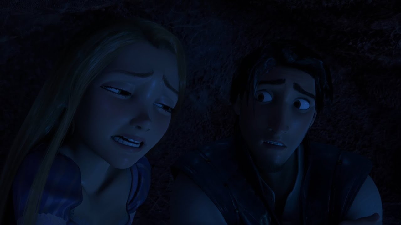 Enredados - Rapunzel y Flynn atrapados en la cueva | Fandub [Castellano ...