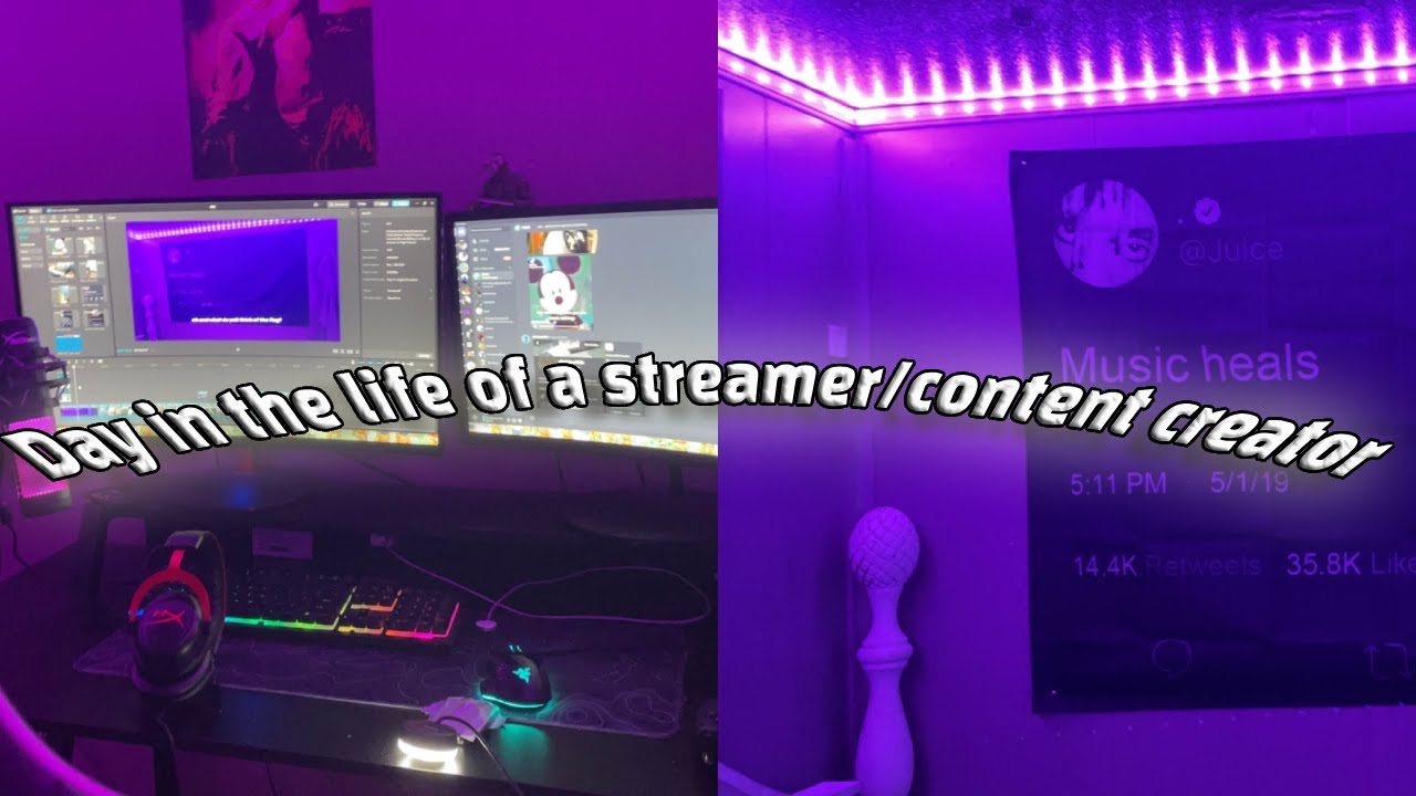 Day In A Life of A 15 Year Old Streamer/Content Creator in High School ...