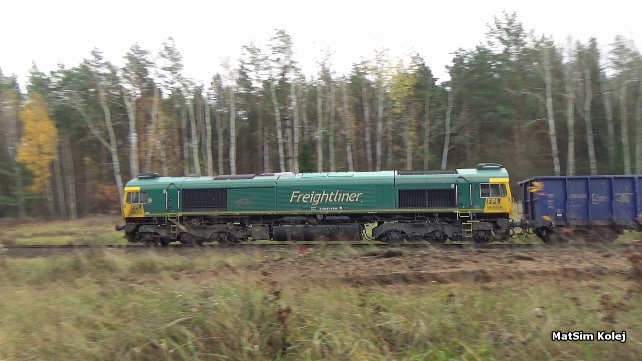Class 66604 szybki przelot - YouTube