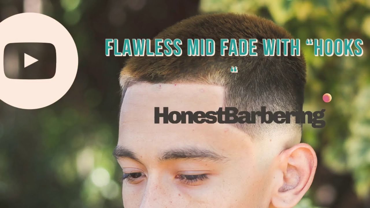 FLAWLESS #MIDFADE TUTORIAL WITH HOOKS!!! (STRAIGHT HAIR) - YouTube