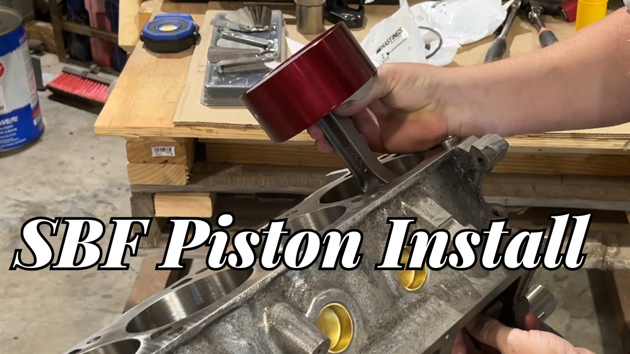 Fumbling Through Installing Small Block Ford Pistons - YouTube