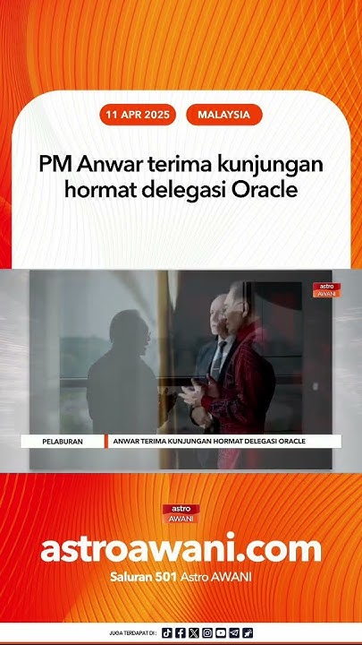 PM Anwar terima kunjungan hormat delegasi Oracle - YouTube