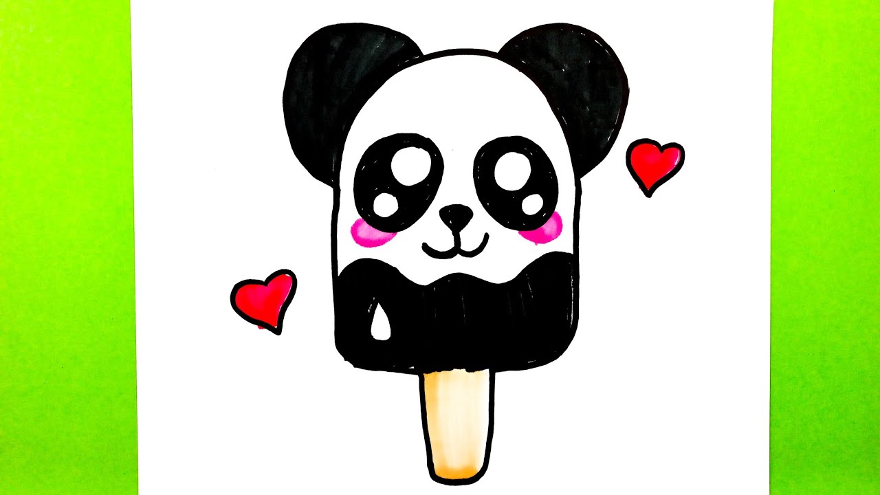 Kolay Panda Dondurma Nasıl Çizilir, Çok Kolay Sevimli Dondurma Çizimi ... Kolay Panda Dondurma Nasıl Çizilir, Çok Kolay Sevimli Dondurma Çizimi ...