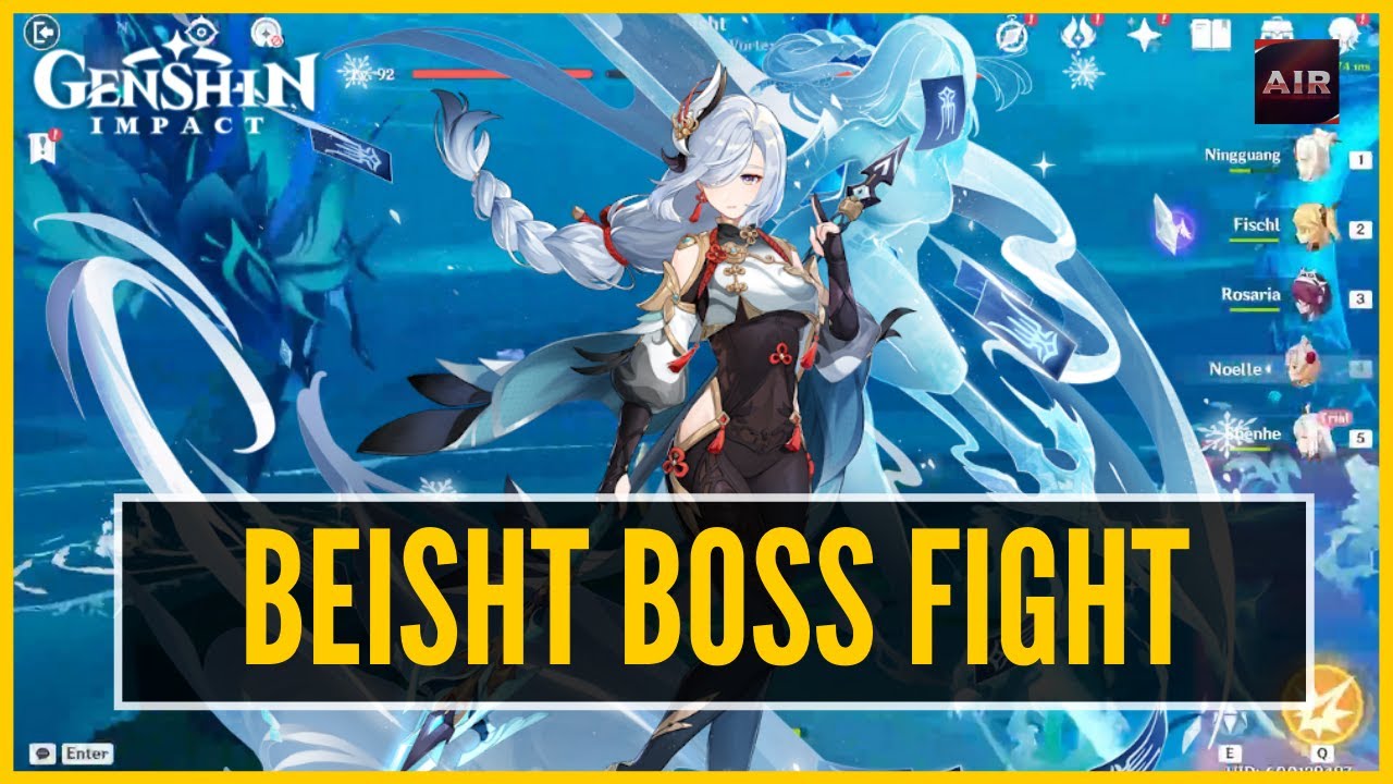Genshin Impact - How To Solo Beisht | Boss Fight - YouTube