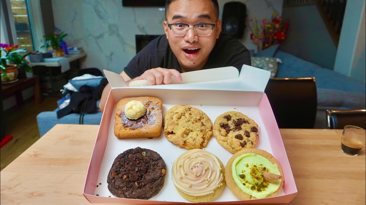 We Try The MOST EXPENSIVE COOKIES In The WORLD - MUKBANG - YouTube