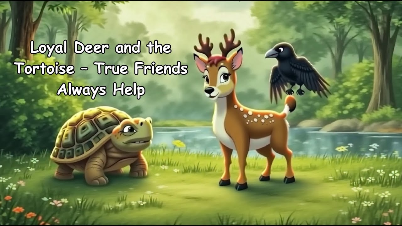The Deer, Crow & Tortoise 🦌🐦🐢– A Story About True Friendship for Kids ...
