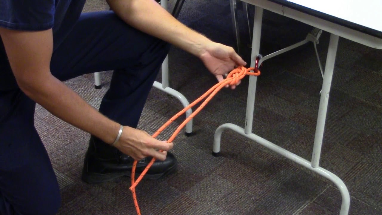 Skill Drill 9-5: Tying a Safety Knot - YouTube