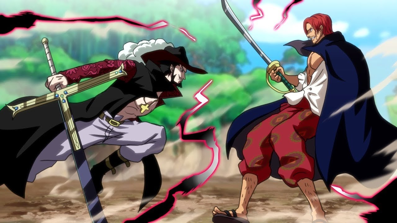 Pertarungan Seru Mihawk vs Shanks dan Rahasia Kurohige Diungkap ...